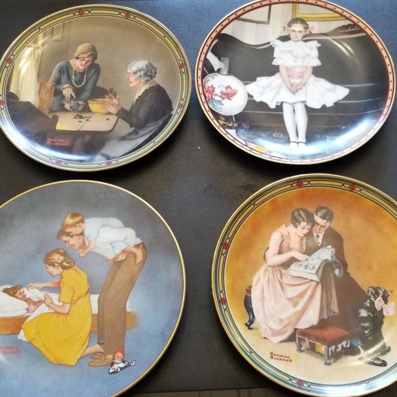 Norman Rockwell | Dining | Norman Rockwell Plates Collector Bradex No ...
